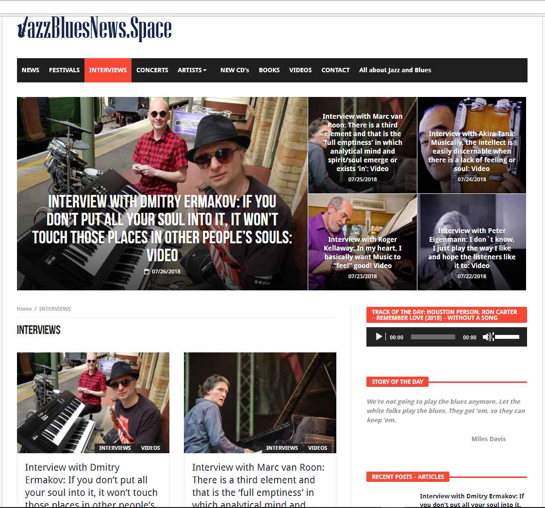 All About Jazz and Blues Interview with Dmitry Ermakov | MetaQuorum